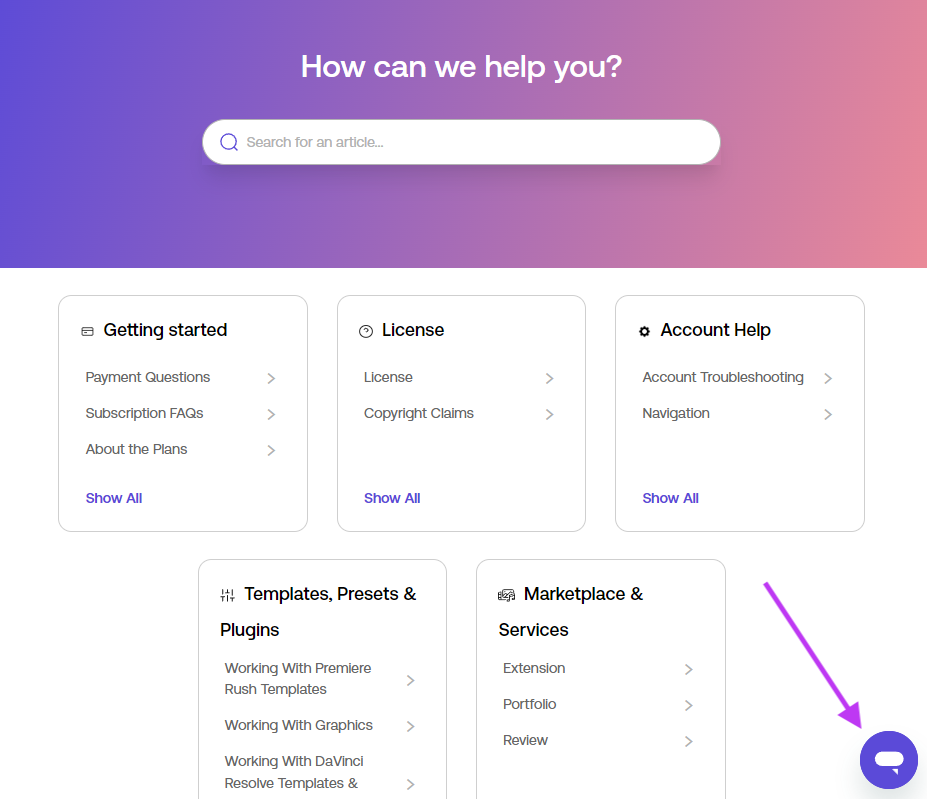 How can I contact Support? – Motion Array